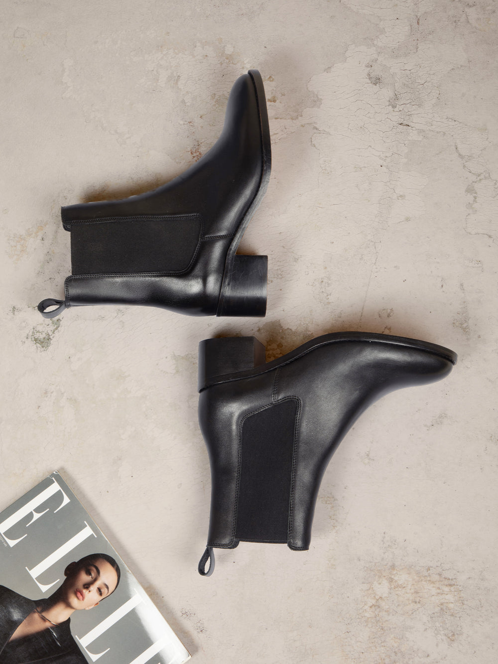 Juliette Chelsea Boots for Women, Black Leather | JULES & JENN